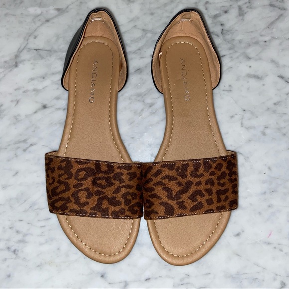 Andiamo | Shoes | Andiamo Cheetah Print Sandals Womens 65 | Poshmark